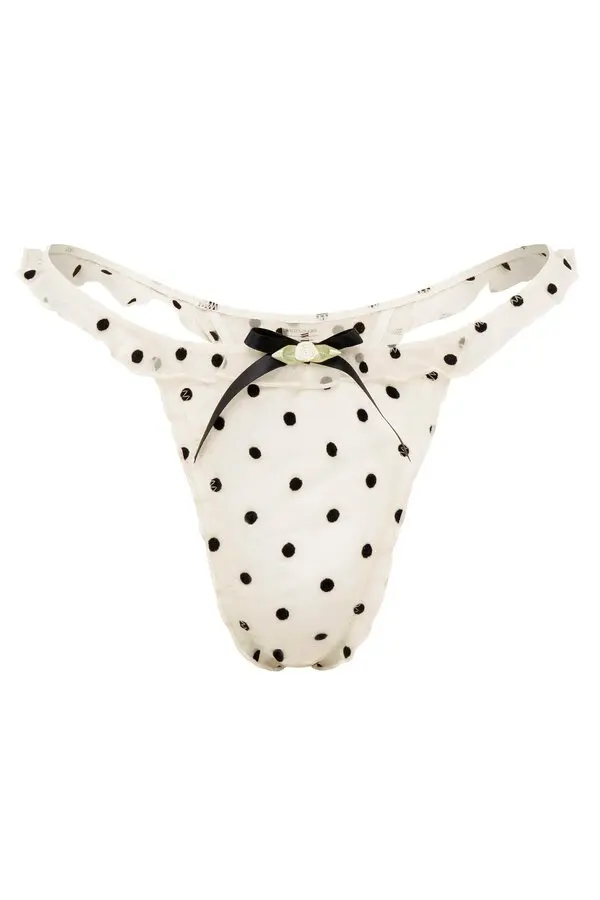 WILD LOVERS LONDON Romy Thong - White