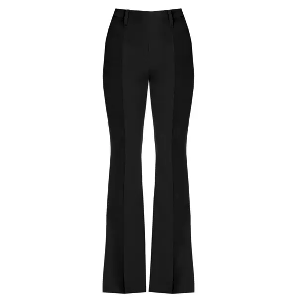 ANGELIKA JOZEFCZYK High-rise Flared Trousers - Black