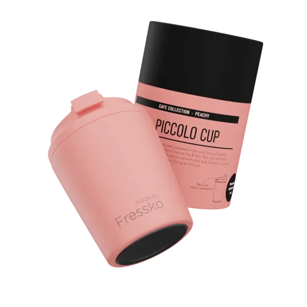 Fressko Piccolo 4oz / 118ml Reusable Coffee Cup, Stainless Steel Peachy - Pink