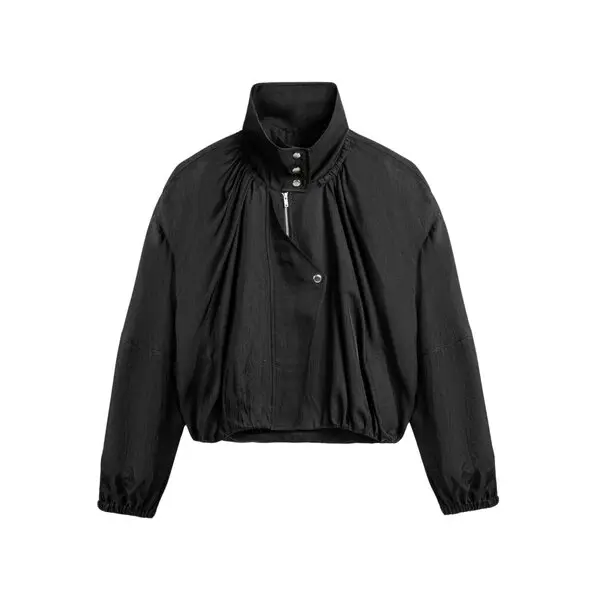 NOCTURNE High-neck Gathered Jacket