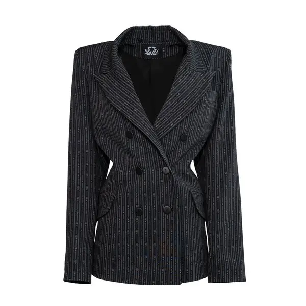 VAZAF Pinstripe Structured Blazer