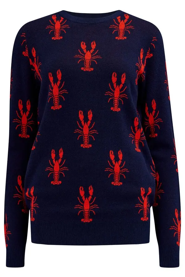 SUGARHILL BRIGHTON Rosie Lobster Print Sweater