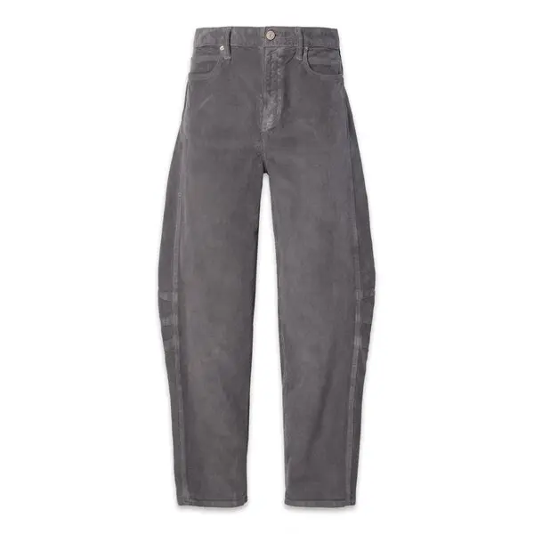 NOEND Ava Flutter Slung Fit Corduroy Jeans - Grey