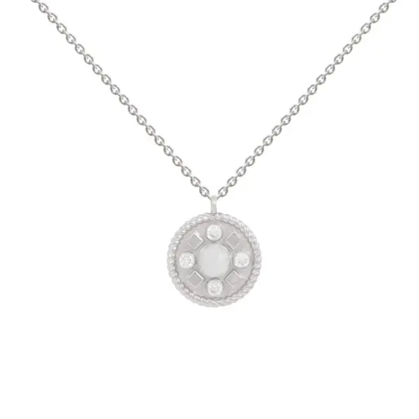 LAVANI JEWELS Itzia Necklace - Silver/white