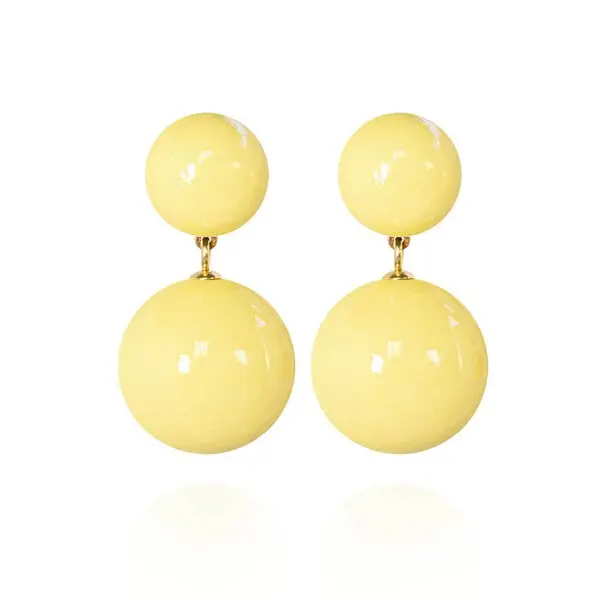 SAULE LABEL Sonia Classic Earrings - Yellow