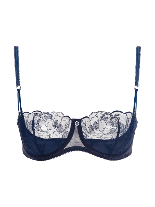 BONBON LINGERIE Coco Heart Underwired Bra - Blue