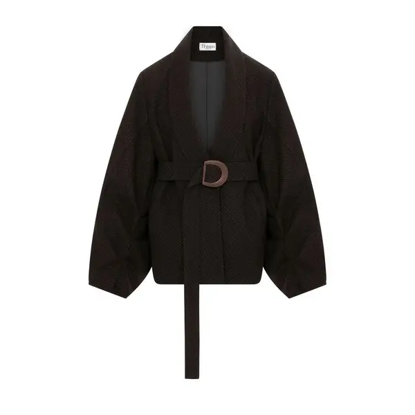 THISISU COLLECTION Textured Coat With Belt