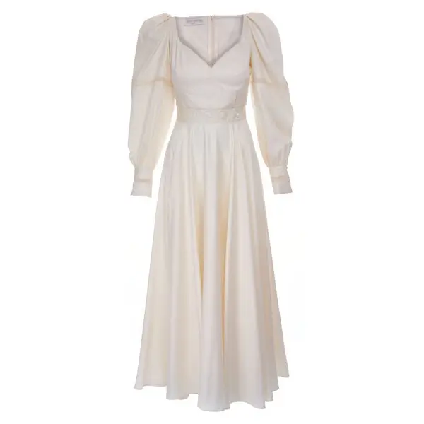 SOFIA TSERETELI Cotton And Lace Dress