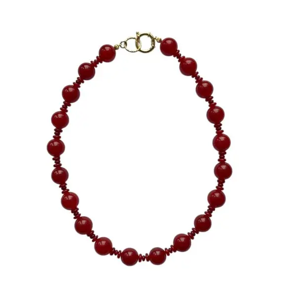 LARSUU Scarlet Muse Necklace - Red