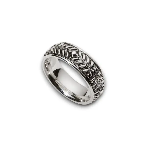 DANEILA LÉON Sculpted Sterling Textured Band Ring