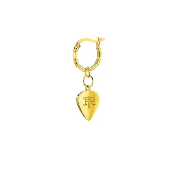 TRUE ROCKS Plectrum Hoop Single Earring - Gold