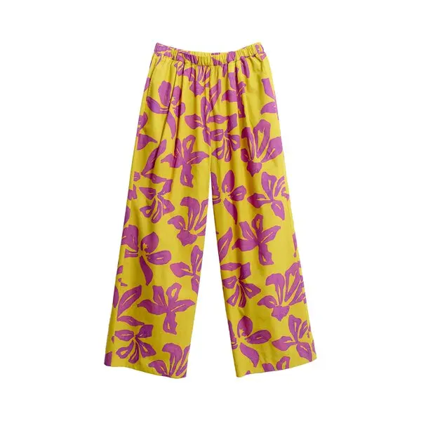LOST PATTERN Tropical Bliss Wide-leg Trousers