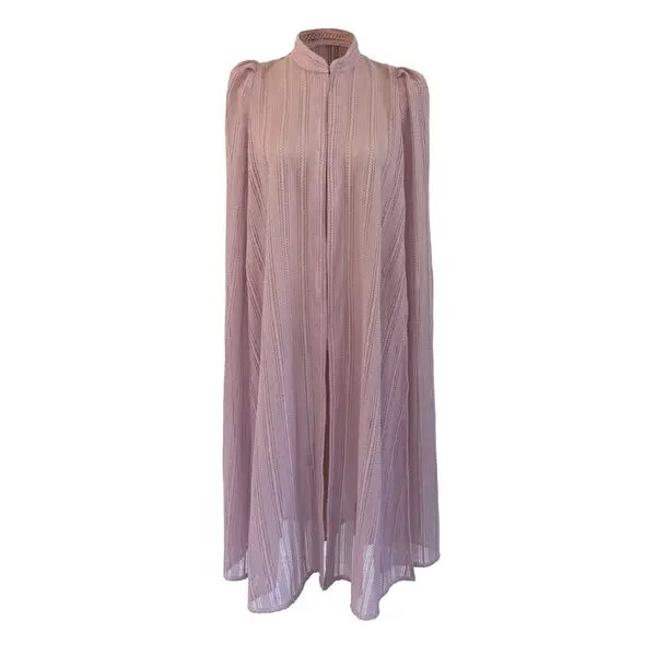 NINA NIEVES Alison Crochet Knit Cape