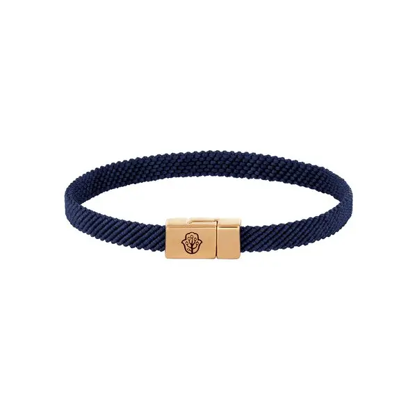 KARMA AND LUCK Forever Grateful Blue String Bracelet - Blue/gold