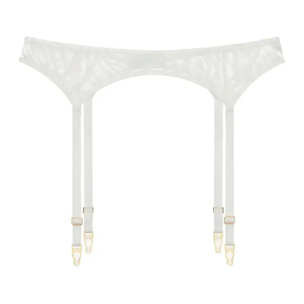 PERILLA Garter Belt With Adjustable Girth - White