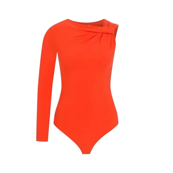 MAAN ISTANBUL Asymmetrical Sleeve Bodysuit