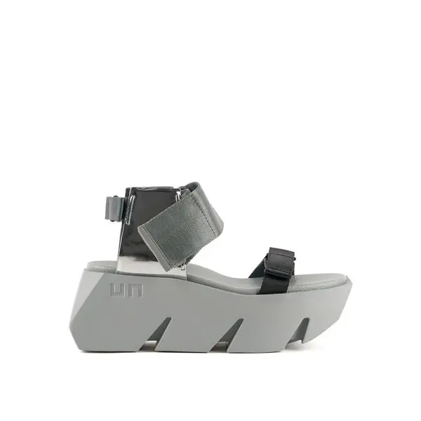 United Nude Bull Run Flatform Sandals - Grey/silver