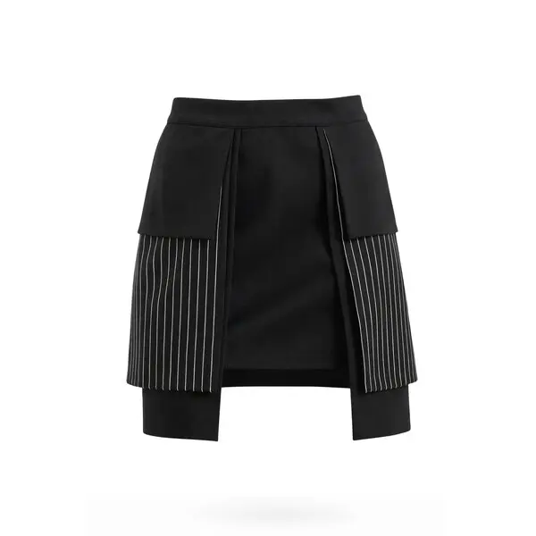 LUMINA ELIGMA Dimensions Layered Skirt - Black/white