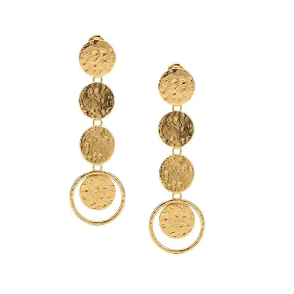 JAREDJAMIN Peacock Talent Clip-on Earrings - Gold