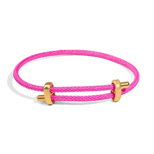 EBRU JEWELRY Adjustable Rope Bracelet - Pink