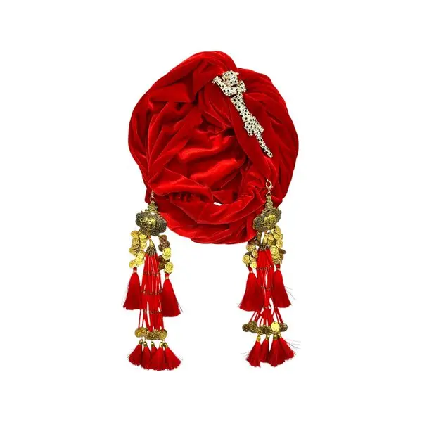 JULIA CLANCEY Leopardita Ruby Dream Turban - Red