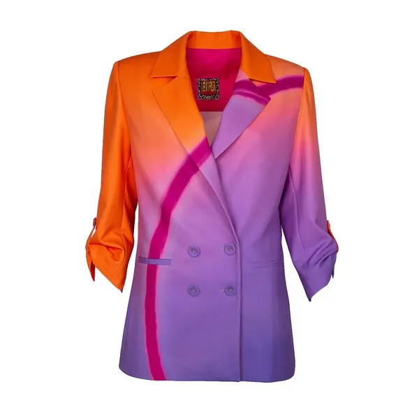 LALIPOP DESIGN Double-breasted Digital Print Jacket