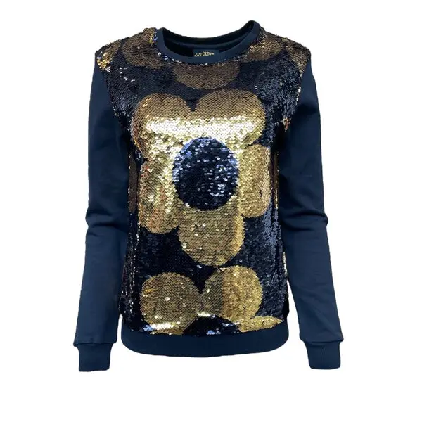 ANY OLD IRON En Quant Reversible Sequin Sweatshirt