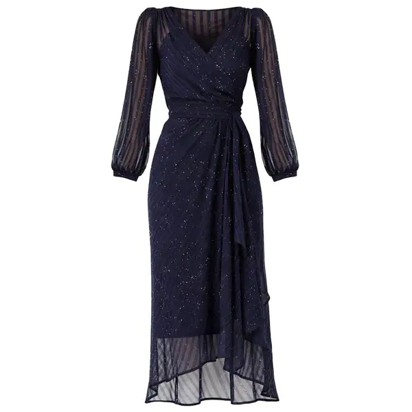 SACHA DRAKE Sierra Wrap Dress - Blue