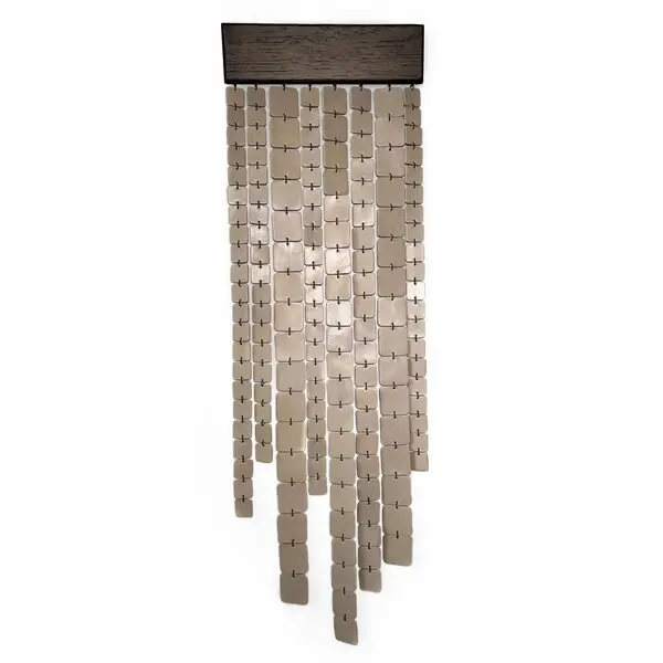 WAIWAI Neutrals Flow Leather Wall Accent - Black