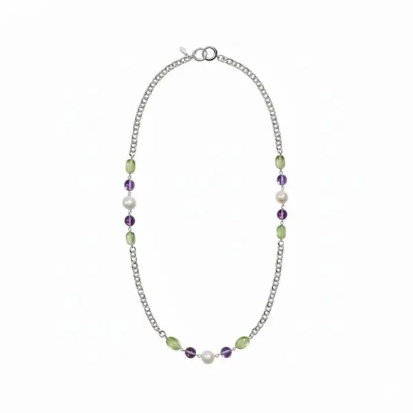 ONI Cable Slice Link Necklace - Silver