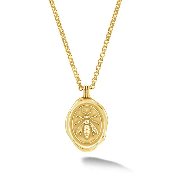 DOWER & HALL Achievement Wasp Talisman Necklace - Gold