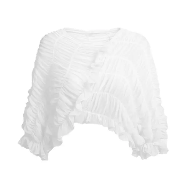 BY NOA RAWITZ The Shirred Draped Aura Top - White