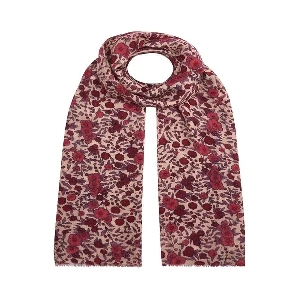 LILY AND LIONEL Karen Aster Scarf In Pink - Blue