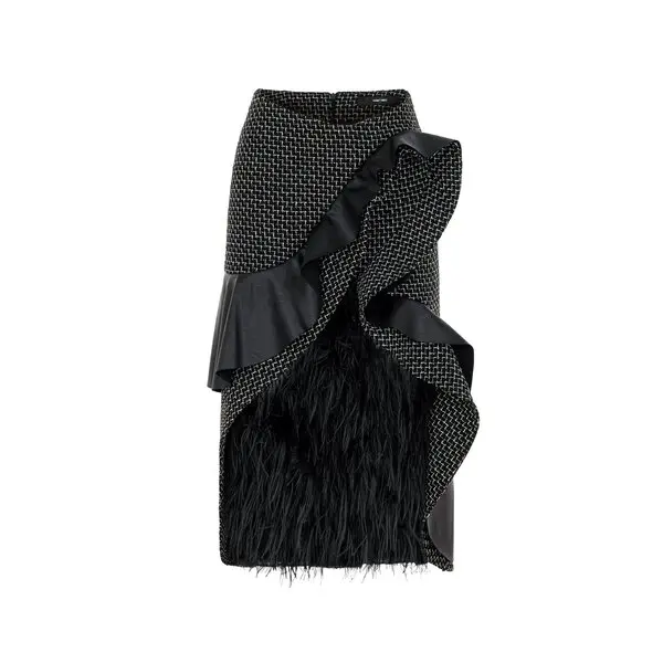 SAINT ONES Nycus Feather Skirt