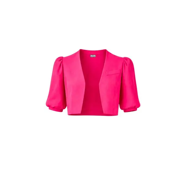 LUMINA ELIGMA Cropped Palazzo Jacket - Pink