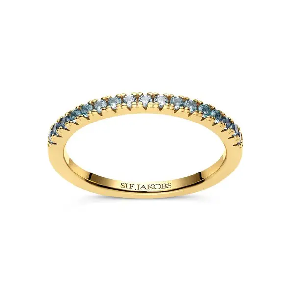 SIF JAKOBS JEWELLERY Ellera Ring - Blue/gold