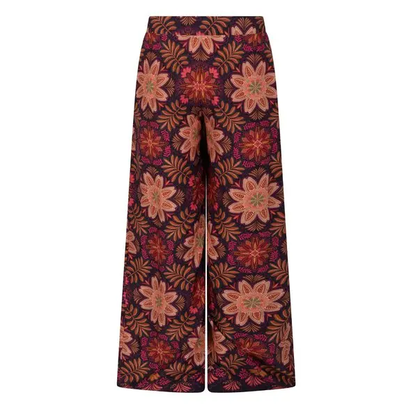 IN OUR NAME Bwahit Border Print Wide Leg Trousers