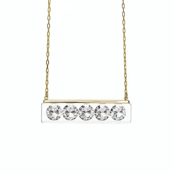IOSTUDIO Five Dreams Stone Necklace - Gold