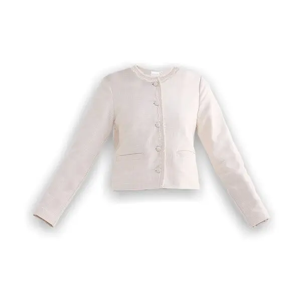 REISTOR Lady Jacket In Cotton Tweed - White