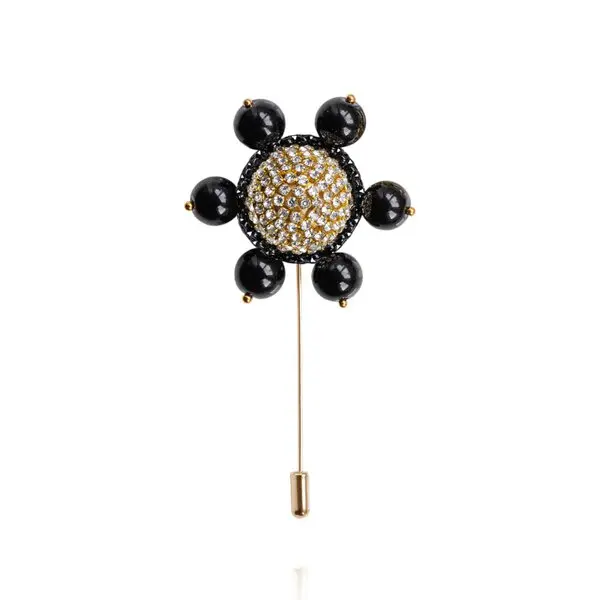 SAULE LABEL Jolie Lapel Pin - Gold/black