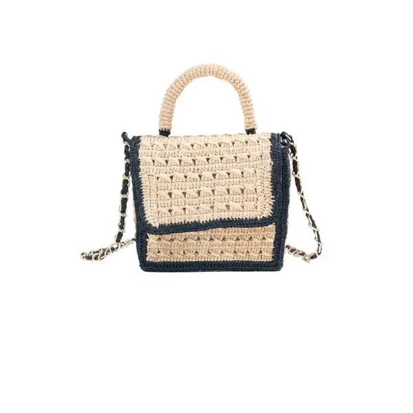 ZANATANY CONCEPTS Brouly Raffia Tote - Black