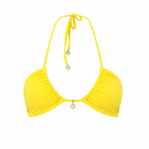BELLETAGE SWIMWEAR Alessandrea Bandeau Bikini Top - Yellow