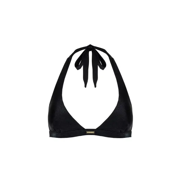 MONARCH Gisele Halter Neck Bikini Top - Black