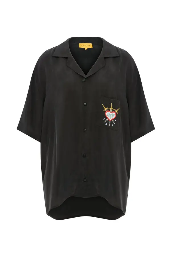 JE TE VEUX Trio Of Swords Shirt - Black