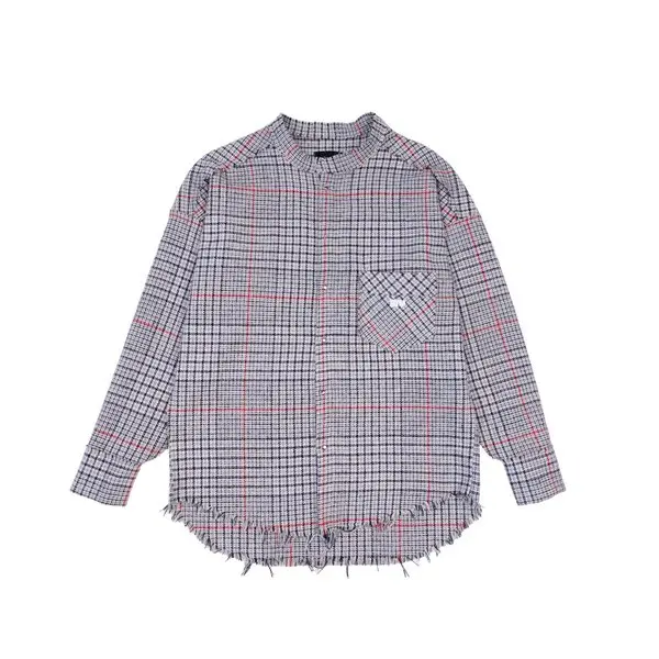 MYSIMPLICATED Oversized Checkered Long Sleeve Shirt
