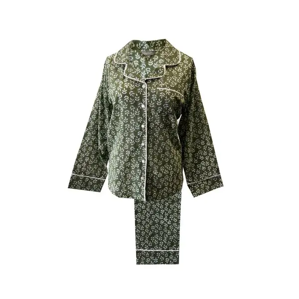 LIME TREE DESIGN Falling Leaf Pyjamas - Green