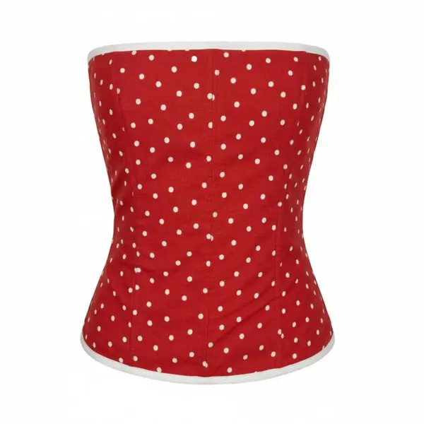 THE COOLGIRL NYC Jane Corset - White/red
