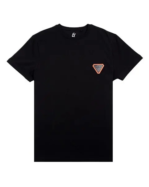 EIGHT X Black / Orange Yield Graphic T-shirt Black And Orange