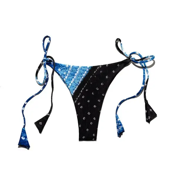 O NIKI Bikini Bottoms - Black/blue