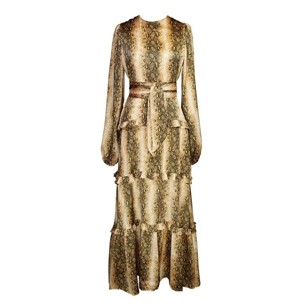 JENNAFER GRACE Mojave Love Viper Print Maxi Dress